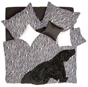 SCANquilt povlečení KLASIK DESIGN zebra černobílá 240 x 200/70 x 90 cm