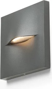 RED R13935 AKCE - BOBO SQ nástěnná antracitová 230V LED 3W IP65 3000K - RED - DESIGN RENDL