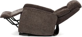 Polohovací křeslo hnědé, elektrické TV-H9727 BR2