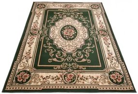 Klasický kusový koberec ATLAS F744A Zelený Rozměr: 200x200 cm