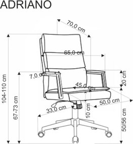Otočné křeslo Adriano béžové