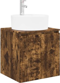 Sada koupelnových skříněk 3 ks Kouřový dub 49,5 x 44,5 x 65 cm 3405682