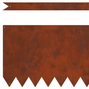 Okraj trávníku 30 ks 100 x 0,05 x 30 cm Rezavá 3335787
