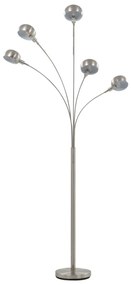 vidaXL Marketos Stojací lampa 200 cm 5 x E14 stříbrná