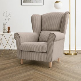 IDZ Křeslo LOFT 1 Barva látky: Krémová (Poso 02)