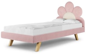 MINKO Čalouněná jednolůžková postel DAISY do dětského pokoje Zvolte barvu: Růžová, Zvolte rozměr: 120x200 cm