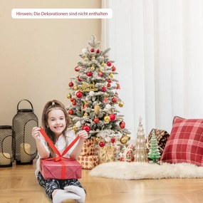 Costway 100 cm umělý vánoční stromek seskupený vánoční strom s 80 vícebarevnými
