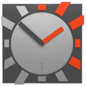 Designové hodiny 10-023 CalleaDesign Jap-O 38cm (více barevných variant) Barva oranžová-63 - RAL2004
