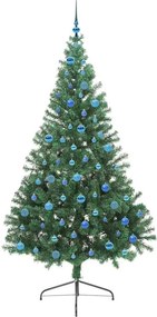 Umělý osvětlený vánoční stromeček Zelená 240 cm PVC 3397044