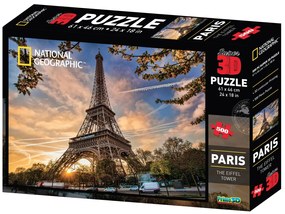 Puzzle 3D - Eifellova věž Paříž