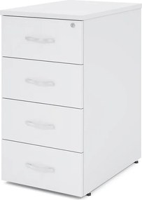 Kontejner Impress 40,6 x 60 cm - 4 zásuvky (ke stolu Impress 76 cm), bílá
