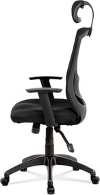 Kancelářská ergonomická židle ALBERT — látka, černá