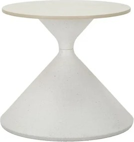 Odkládací stolek White 42 cm mramor/bílý
