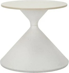 Odkládací stolek White 42 cm mramor/bílý