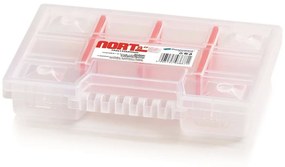 Plastový organizér Nort 19,5x15,5x3,5 cm čirý (přepážky)