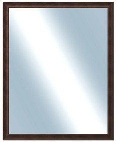 DANTIK - Zarámované zrcadlo - rozměr s rámem cca 80x100 cm z lišty KOSTELNÍ malá hnědá (3165)