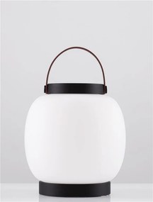 NV 9002876 Venkovní stolní lampa JIGRA černý hliník a akryl LED 2W 3000K 3,7V 306st. IP54 vypínač na těle / USB kabel - NOVA LUCE