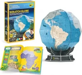 CubicFun Puzzle 3D Glóbus (stírací) / 32 dílků / od 8 let