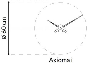 Designové nástěnné hodiny Nomon Axioma IN white 60cm