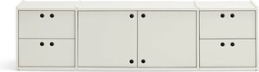 Krémový TV stolek 157x42x40 cm Wally – Teulat