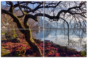 Obraz na plátně - Podzim u jezera 1198E (120x80 cm)