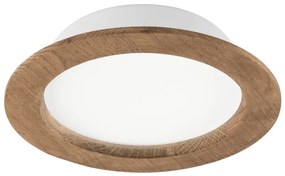 LED Podhledové svítidlo WOODY SPOT LED/16,5W/230V 4000K ořech pr. 18,5 cm