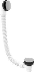 Polysan - Vanová odtoková a přepadová souprava, délka 120 cm, ClickClack, chrom 71858