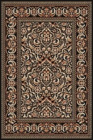 Kusový koberec Galio černý 133 x 190 cm