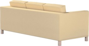 Potah na pohovku IKEA  Karlanda 3-místná nerozkládací, krátký barva béžová látka lesklé, pletený vzor