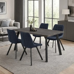 Jídelní stůl HT-F4516 GREY, mdf, šedý dub (160 x 90) cm Šedá