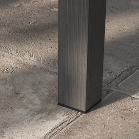 Obdélníkový kávový stůl Outsunny s mřížkovým vrchem pro vnitřní a venkovní použití, hliník, hnědý, 100D x 60Š x 37V cm