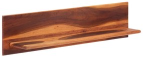 Nástěnné police 2 ks 112 x 20 x 26 cm masivní akáciové dřevo - Default Title