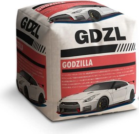 Sablio Taburet Cube Nissan GTR 35 Godzilla - 60x60x60 cm
