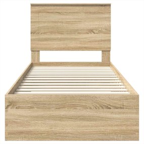 Rám postele se zásuvkou Sonoma dub 90 x 200 cm Kompozitní dřevo 3409705