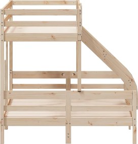 Patrová postel 80 x 200/140 x 200 cm masivní borové dřevo 3207165