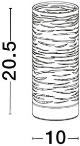Rustikální stolní lampa Zane 10 bílé