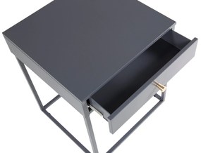 Noční stolek Bakal, šedý, 41x43