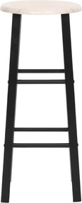Barové stoličky 2 ks černé MDF 284388
