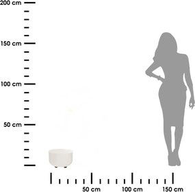 PLASTOVÝ KVĚTINÁČ TERRA 27X17 CM BÍLÁ