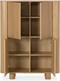 Skříňka v dekoru dubu v přírodní barvě 100x133x40 cm Padoc – MOME