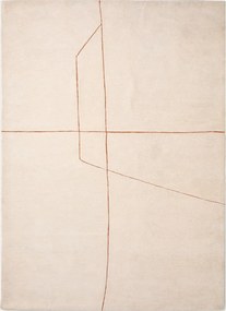 Krémový ručně tkaný koberec 160x230 cm Delide – Kave Home