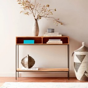 furniture-nabytek.cz - Konzolový stolek do předsíně z dřeva mango 110x76x35