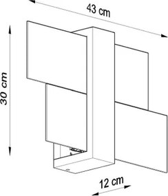 Nástěnné svítidlo SOLLUX Feniks 1 E27 1x60W bez zdroje SL.0079 bílá