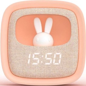 Budík mob billy clock and light pink