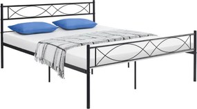 Kovová postel STELVIA 180x200 s roštem Kondela 0000407896