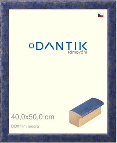 DANTIK rámeček 40x50 | BOX film modrá (Plexi Čiré)