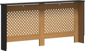 Kryt na radiátor černý 172 x 19 x 81,5 cm MDF 288198