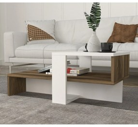 Konferenční stolek Chain White and Walnut