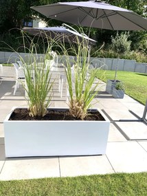 Truhlík MAXI, sklolaminát, šířka 120 cm, bílý mat, outlet