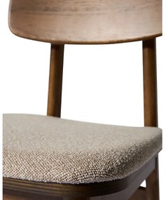 Designová jídelní židle Harper kouřová hnědá
